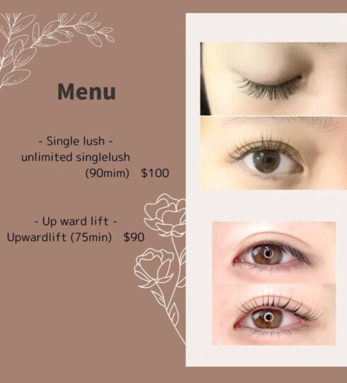 Key’s 【eyelash menu】 | Singapore Maxwell MRT Beauty Salon Key's